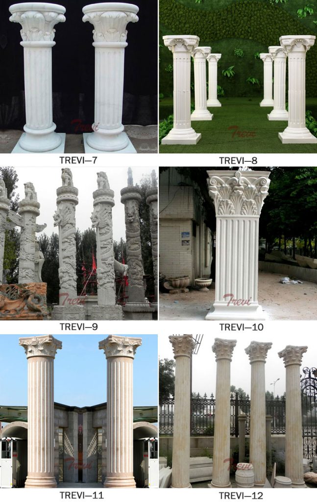 Roman square front porch support pillars and columns designs TMC-09 ...